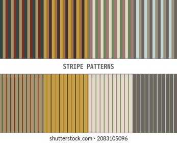 Set Chic Striped Swatches Fall Winter Stock Vector (Royalty Free ...