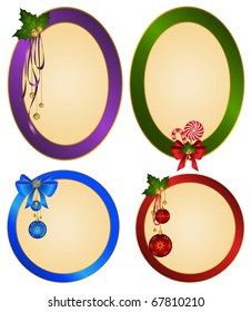 Set Christmas Backgrounds Bolls Stock Vector (Royalty Free) 67810210 ...