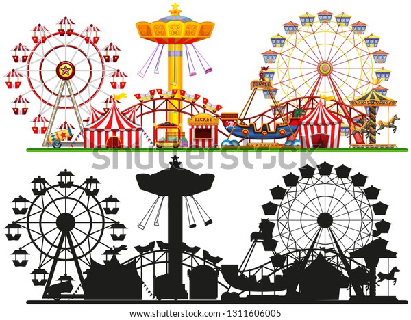 Set Circus Background Illustration Stock Vector (Royalty Free ...