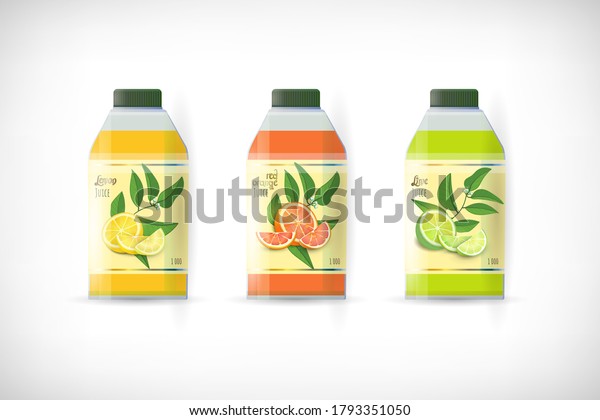 Set Citrus Fruit Label On Full Stock Vector (Royalty Free) 1793351050 ...