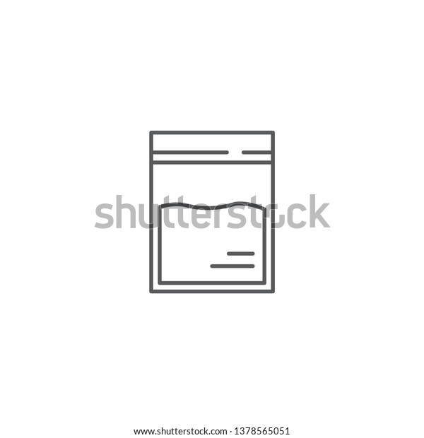 Set Cocaine Packet Vector Icon Isolated Stock Vector (Royalty Free ...