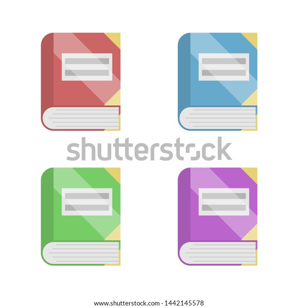 Set Color Book Icon Stock Vector (Royalty Free) 1442145578 | Shutterstock