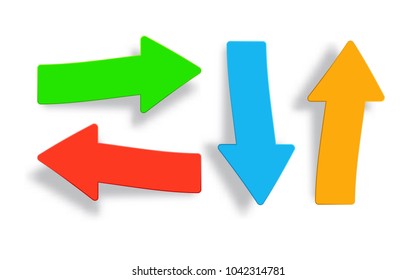 Colorful Arrow Set Stock Vector (Royalty Free) 117512602 | Shutterstock