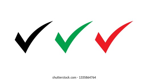 Set Colored Check Mark Icon 스톡 벡터(로열티 프리) 1335864764 | Shutterstock