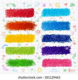7,100 Color pen frame for children Images, Stock Photos & Vectors ...