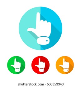 Set Thumb Icons Middle Finger Icon Stock Vector (Royalty Free) 497974039