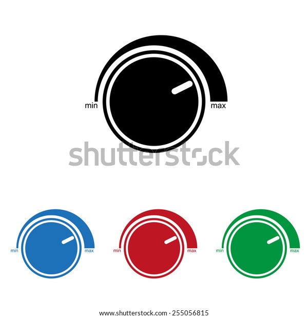 Set Colored Icons Black Blue Red Stock Vector (Royalty Free) 255056815 ...