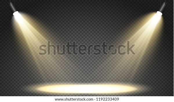 Set Colored Searchlights On Transparent Background 库存矢量图（免版税）1192233409 ...