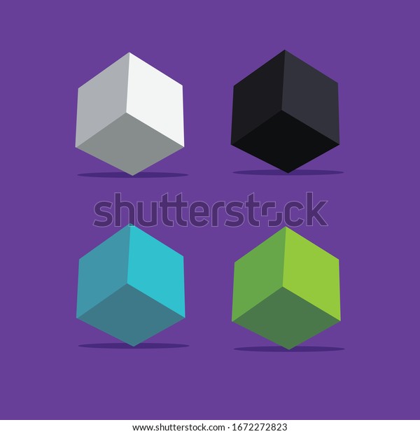 Set Colorful Blank Boxes Templates Your Stock Vector (Royalty Free ...