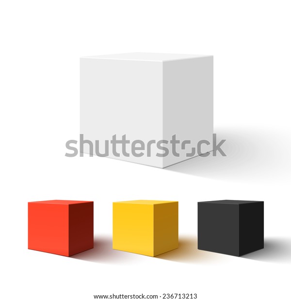 Set Colorful Blank Boxes Templates Your Stock Vector (Royalty Free ...