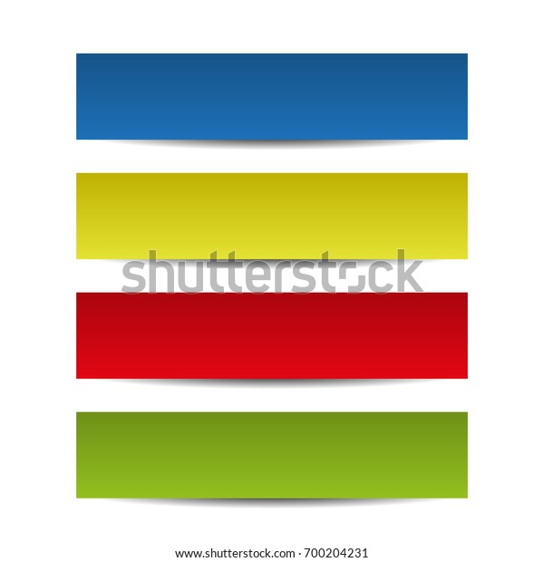 Set Colorful Minimal Header Designs Labels: vector de stock (libre de ...