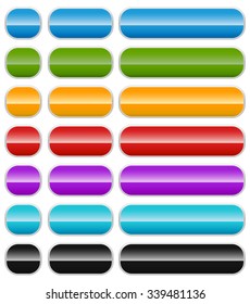 Set Colorful Shiny Banner Button Backgrounds Stock Vector (Royalty Free ...