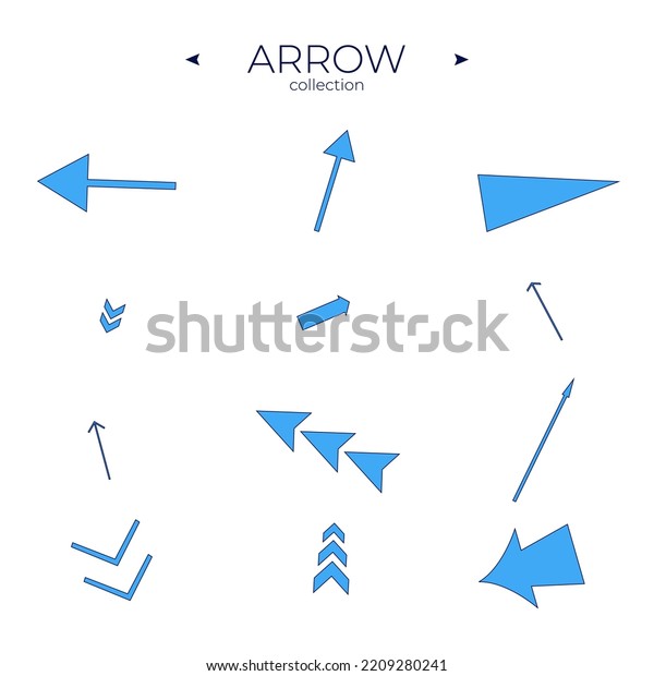 Set Colour Arrows Colorful Comic Arrow Stock Vector (Royalty Free ...