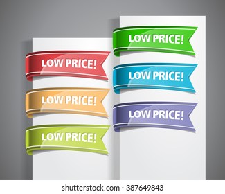 Set Colourful Labels Low Price Wordings 스톡 벡터(로열티 프리) 387649843 ...