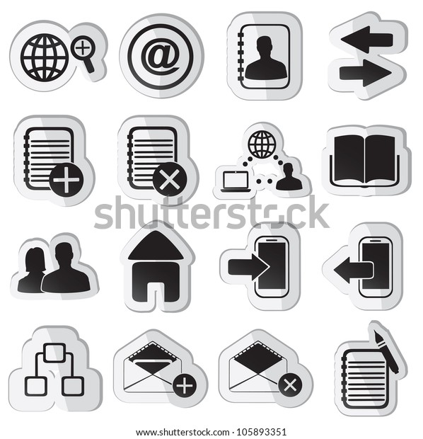 Set Community Stickers Part 2 Vector Stock Vector (Royalty Free ...