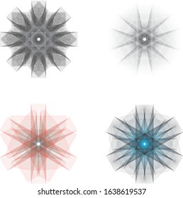 Set Complex Geometric Shapes Design Stock Vector (Royalty Free) 1638619528
