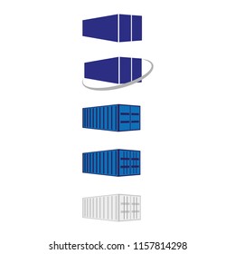 Set Container Icons Stock Vector (Royalty Free) 1157814298 | Shutterstock