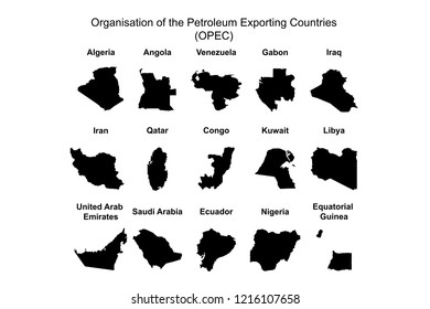 170 Opec countries map Stock Illustrations, Images & Vectors | Shutterstock