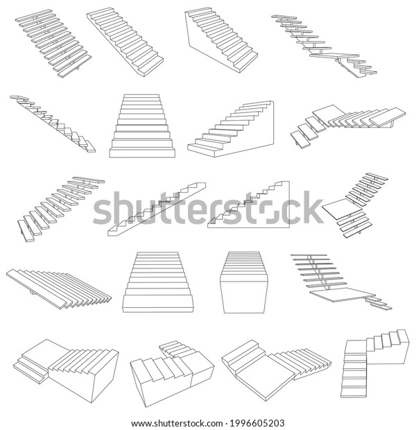 15,207 Stair Outline Images, Stock Photos & Vectors | Shutterstock