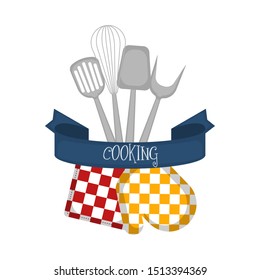 Set Cookware Cooking Text Label Vector Stock Vector (Royalty Free ...