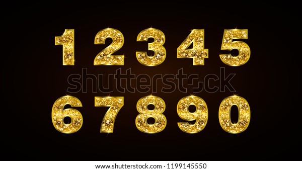 Set Copper Numbers 1 2 3 Stock Vector (Royalty Free) 1199145550 ...