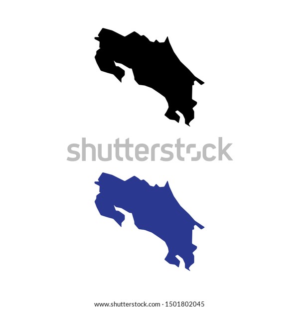 Set Costa Rica Map Icons Stock Vector (Royalty Free) 1501802045 ...