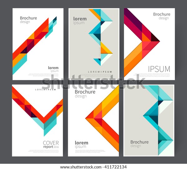 Set Cover Brochure Leaflet Flyer Poster Stock Vector (Royalty Free ...