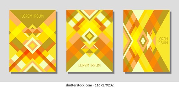 Collection Cover Page Layouts Vector Templates: vector de stock (libre ...