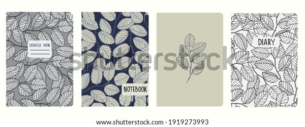 Set Cover Page Templates Elm Tree: เวกเตอร์สต็อก (ปลอดค่าลิขสิทธิ์ ...