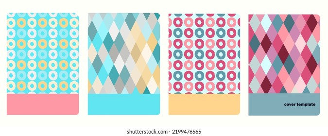 Set Cover Page Vector Templates Based Stock Vector (Royalty Free ...