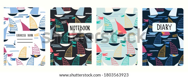 Set Cover Page Vector Templates Based Stock Vector (Royalty Free ...