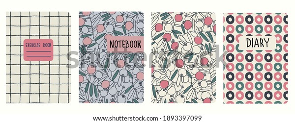 Set Cover Page Vector Templates Based Stock Vector (Royalty Free ...