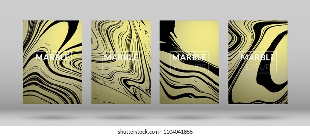Set Covers Marble Texture Ink Splash Stock Vector (Royalty Free ...