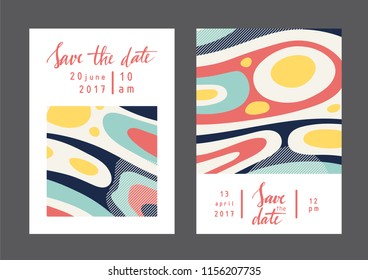 Set Creative Universal Geometric Cards Designs Stock Vector (Royalty ...