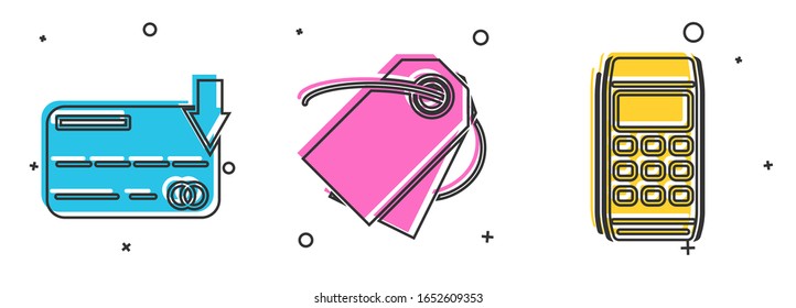Set Credit Card Blank Label Template Stock Vector (Royalty Free ...