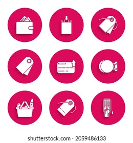 Set Credit Card Blank Label Template Stock Vector (Royalty Free ...