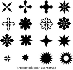 Set Cross Star Logo Design Elements: เวกเตอร์สต็อก (ปลอดค่าลิขสิทธิ์ ...