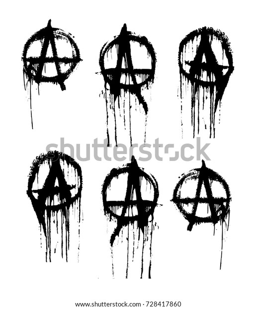 Set Current Signs Anarchy Anarchy Signs Stock Vector (Royalty Free ...