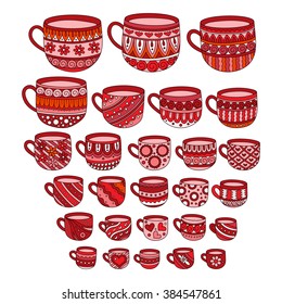 Set Cute Caps Doodle Style Stock Vector (Royalty Free) 384547861 ...