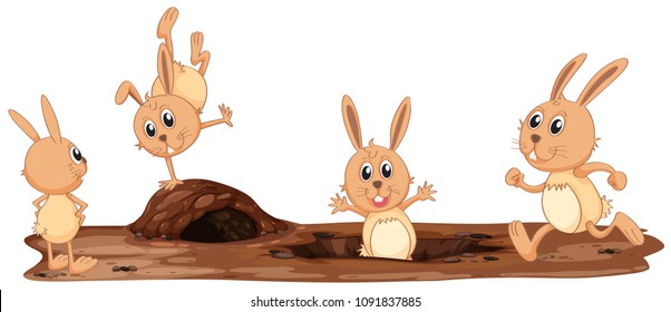 3,608 Rabbit Hole Cartoon Images, Stock Photos & Vectors | Shutterstock