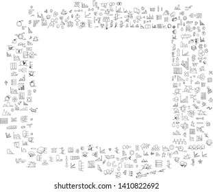 Set Data Drawing Illustration Hand Drawn Stock Vector (Royalty Free ...