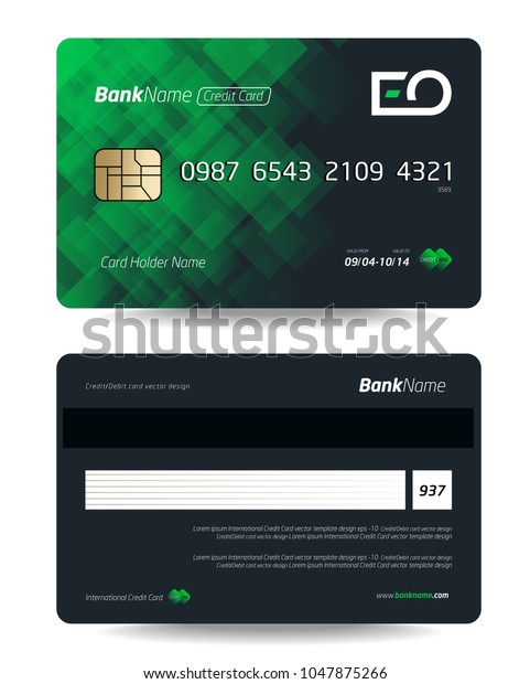 Set of Debit card, Credit card, ATM card and Privilege card vector ...