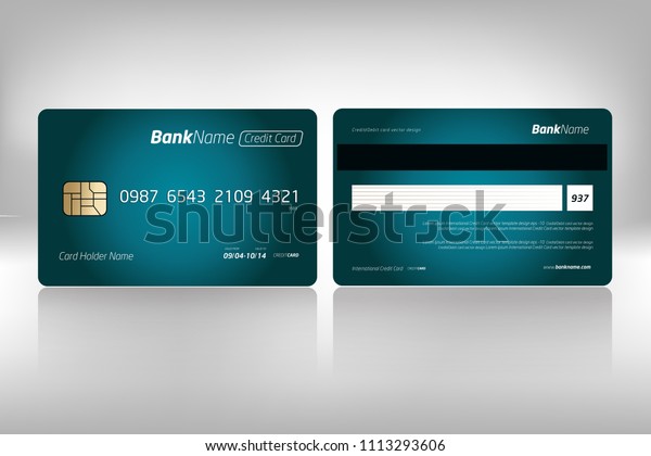 Set Debit Card Credit Card Atm Stock Vector (Royalty Free) 1113293606 ...
