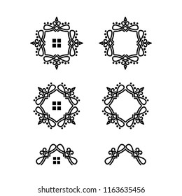 Set Decoration Icons Stock Vector (Royalty Free) 1163635456 | Shutterstock