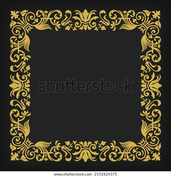 Set Decorative Seamless Ornamental Border Corner Stock Vector (Royalty ...