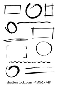 Set Hand Drawn Text Box Frames Stock Vector (Royalty Free) 1690420936