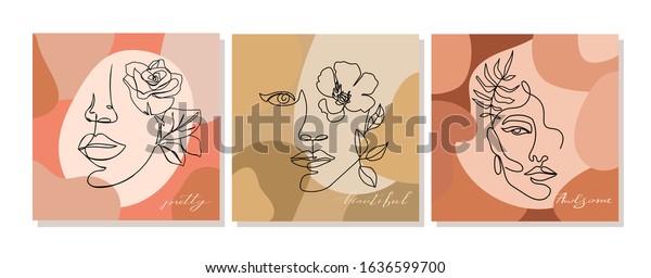 Set Design Illustrations One Line Continuous Stock Vector (Royalty Free ...