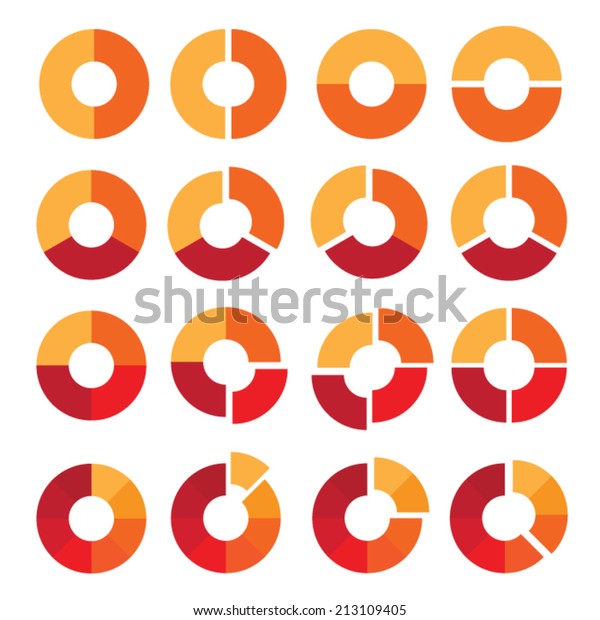 Set Diagram Vector Icons Isolated On Stock Vector (Royalty Free ...