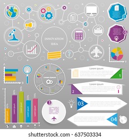 Set Diagrams Statistics Templates Process Control Stock Vector (Royalty ...