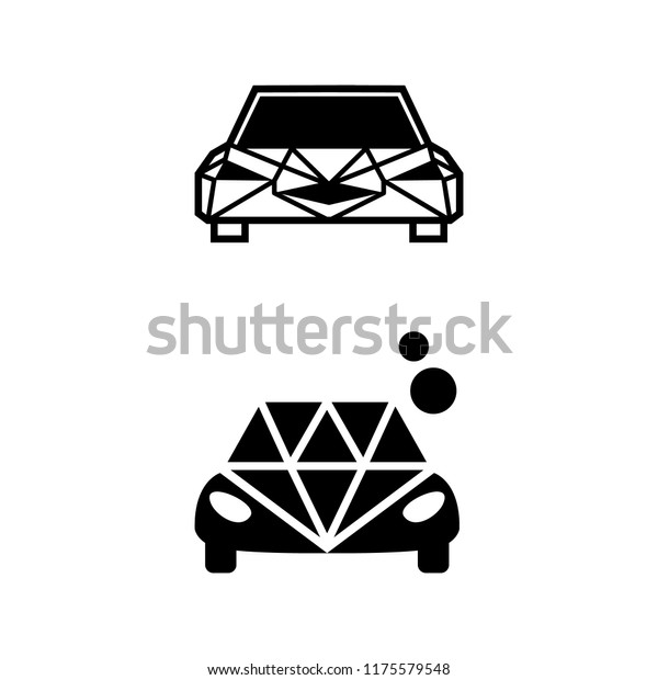 Set Diamond Car Icons Stock Vector (Royalty Free) 1175579548 | Shutterstock
